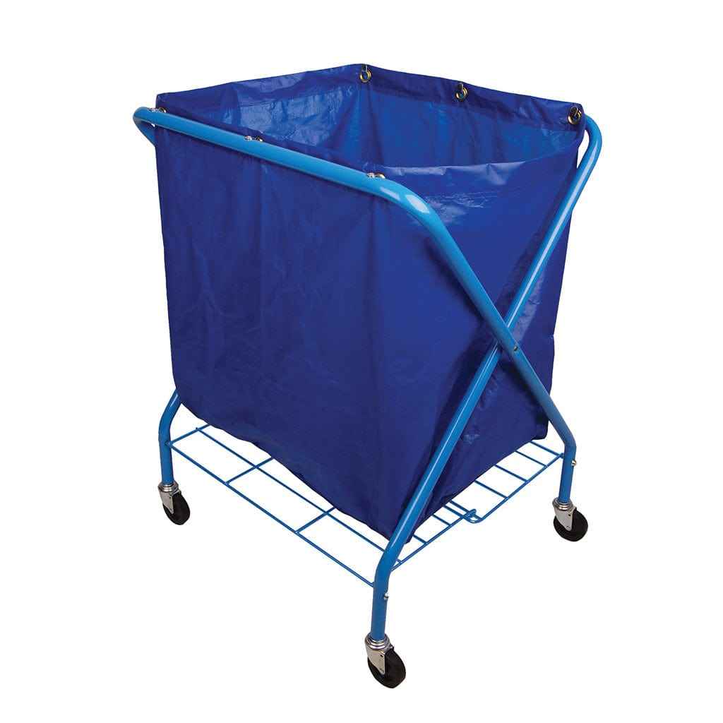 Folding Waste Cart & Blue Vinyl Bag – Commercial Cleaning Machines Ltd