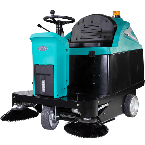 TVX TS1300 Pro Ride On Battery Powered Sweeper - 100ltr